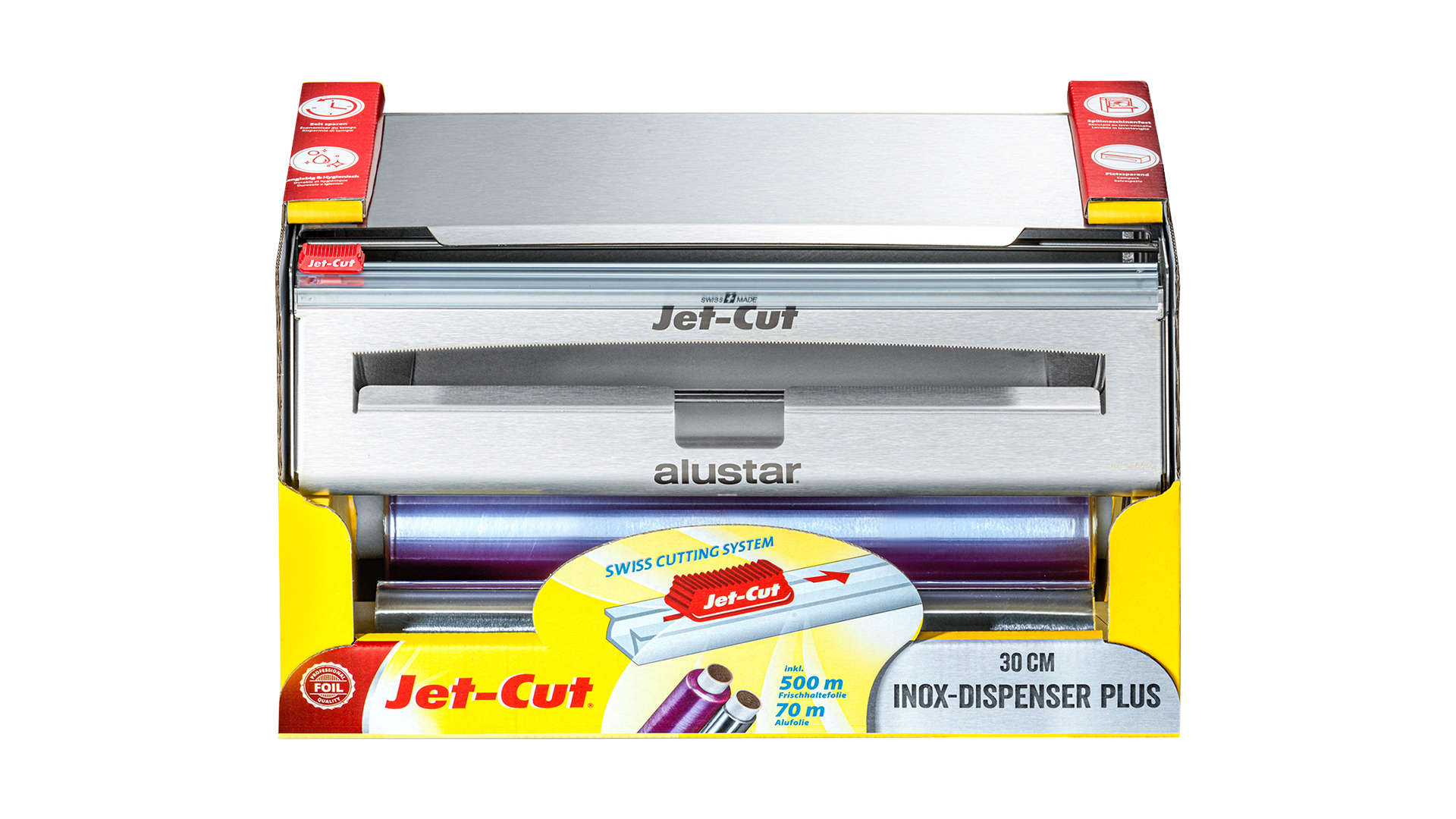 Dispenser INOX Jet-Cut refill Starter-Set 500m Jet-Cut + 70m Alustar